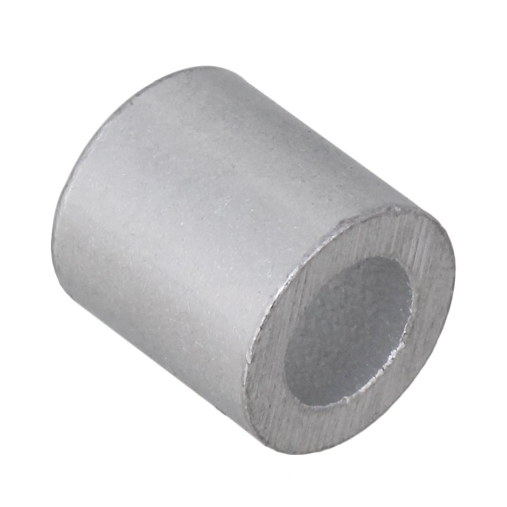 4mm Round Ferrules Sliver Aluminum Crimping Loop Wire Rope Clip Sleeves ...