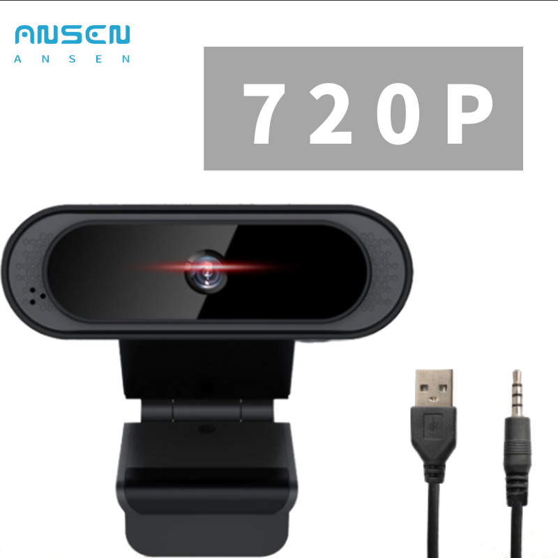 ANSEN Webcam for PC Laptop Online Class 2K 1080P HD USB Web Camera with ...