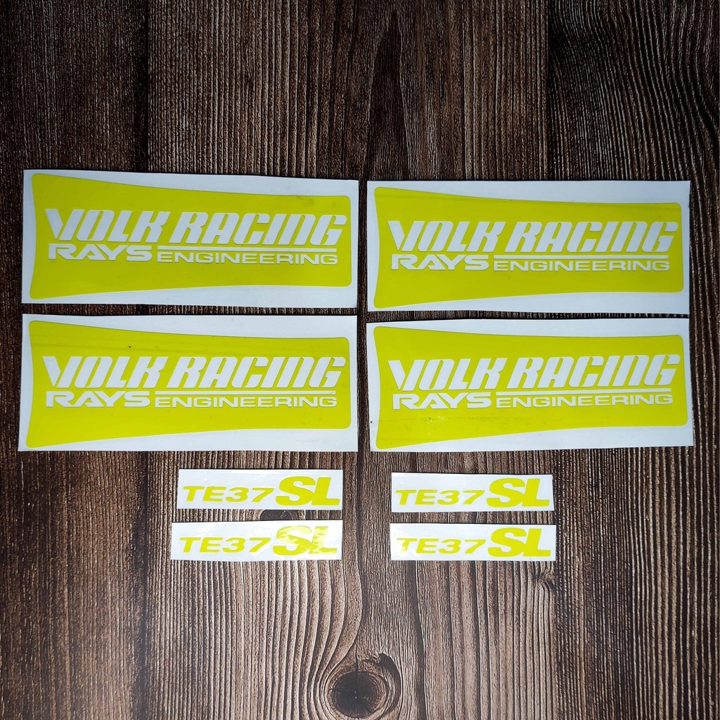 Volk Racing Rays Engineering TE 37 Super Lap SL Mags Decals Rim ...