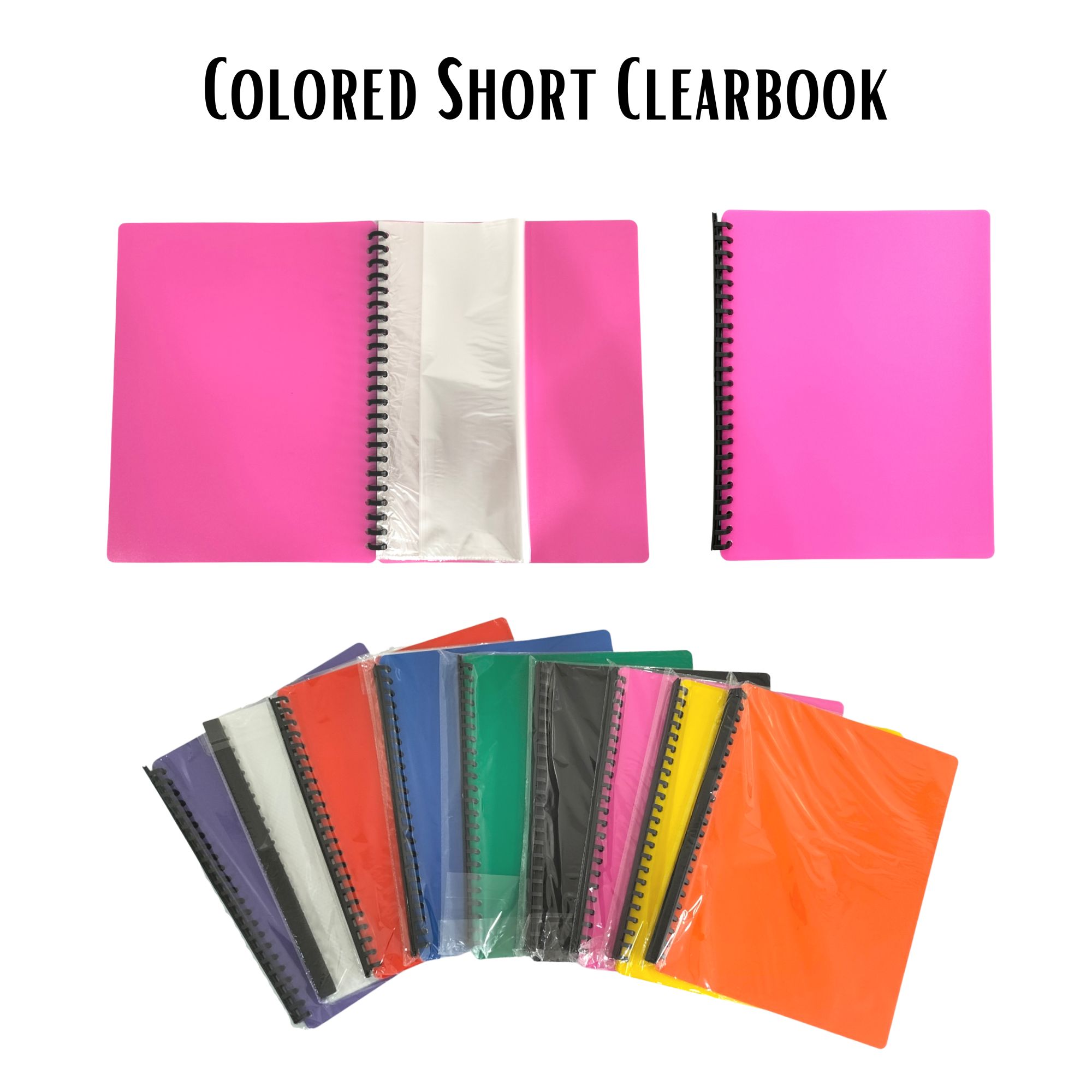 [ON HAND] COLORED SHORT CLEARBOOK/ SHORT CLEARBOOK/ COLORED SHORT ...