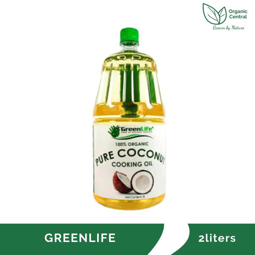 Greenlife 100% Certified Organic Pure Coconut Cooking Oil 2L | Lazada PH