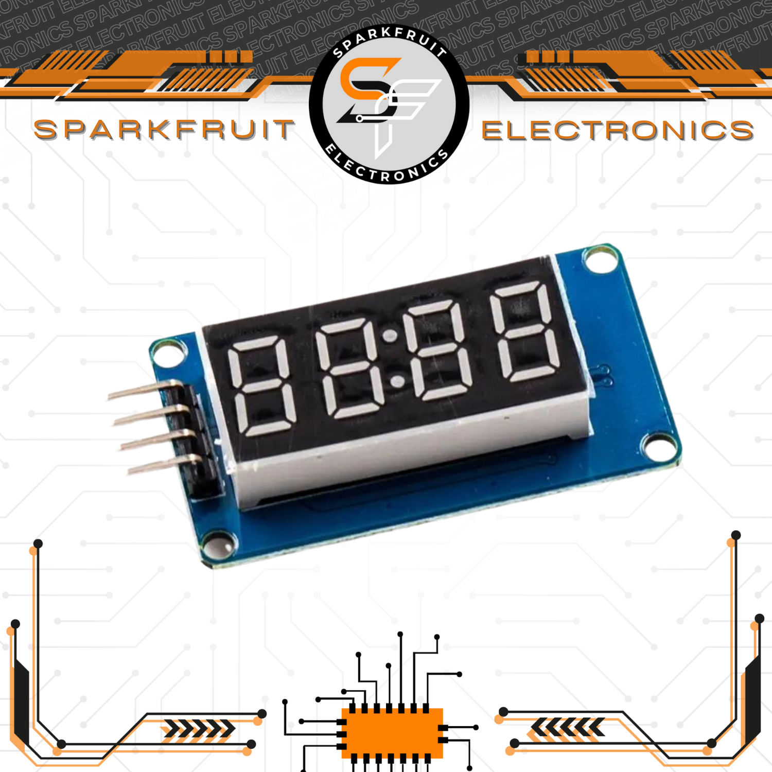 TM1637 4 Bits Digital Tube LED Display Module With Clock Display for ...