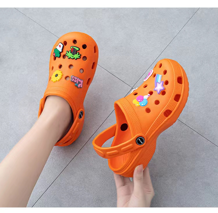New arrival Crocs fashions platform flat sandals korean Thick bottom ...