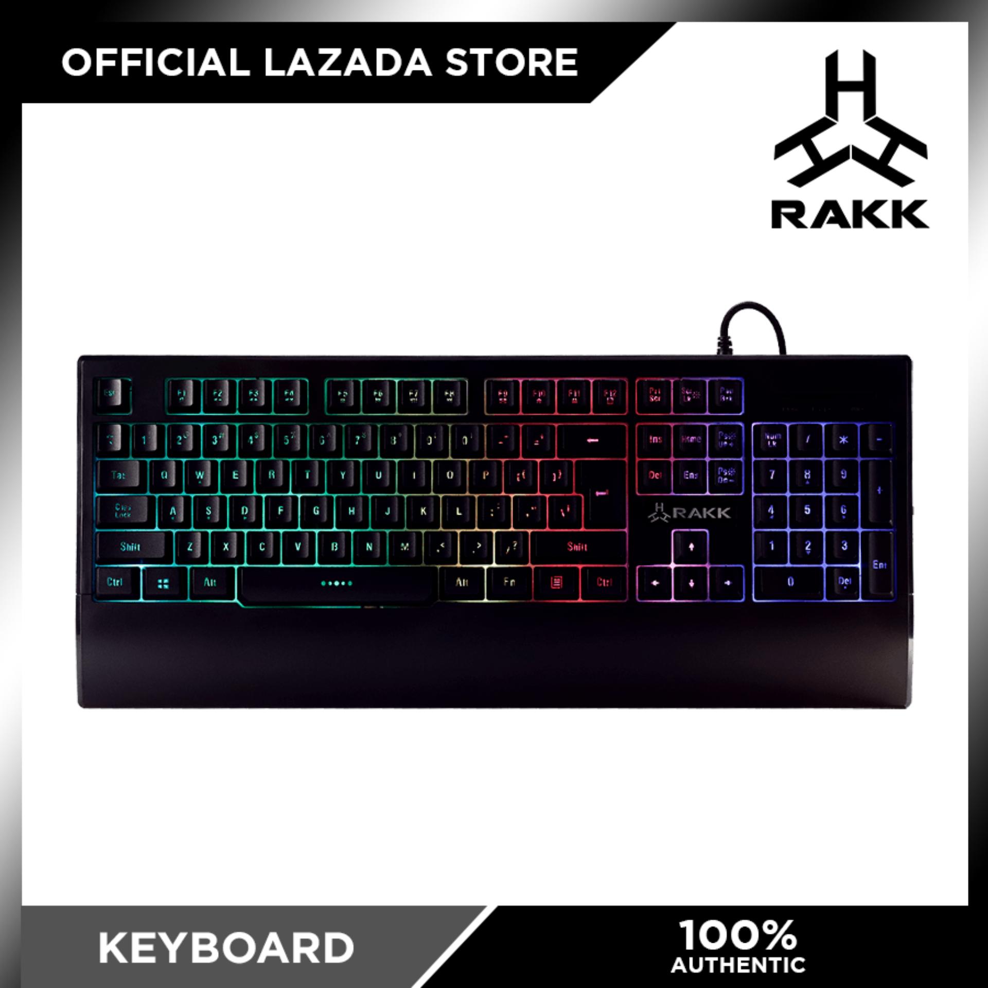 RAKK SARI Gaming Keyboard|104 Keys RGB 9-way Color Mode Backlight ...