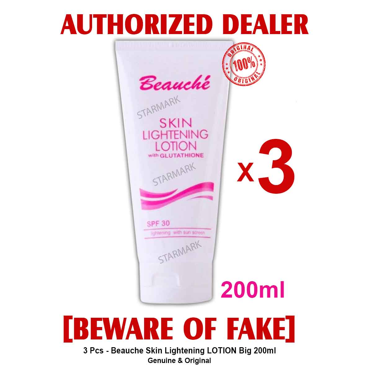 Beauche Lotion 200ml SPF 30 Beauche Skin Lightening Lotion with ...