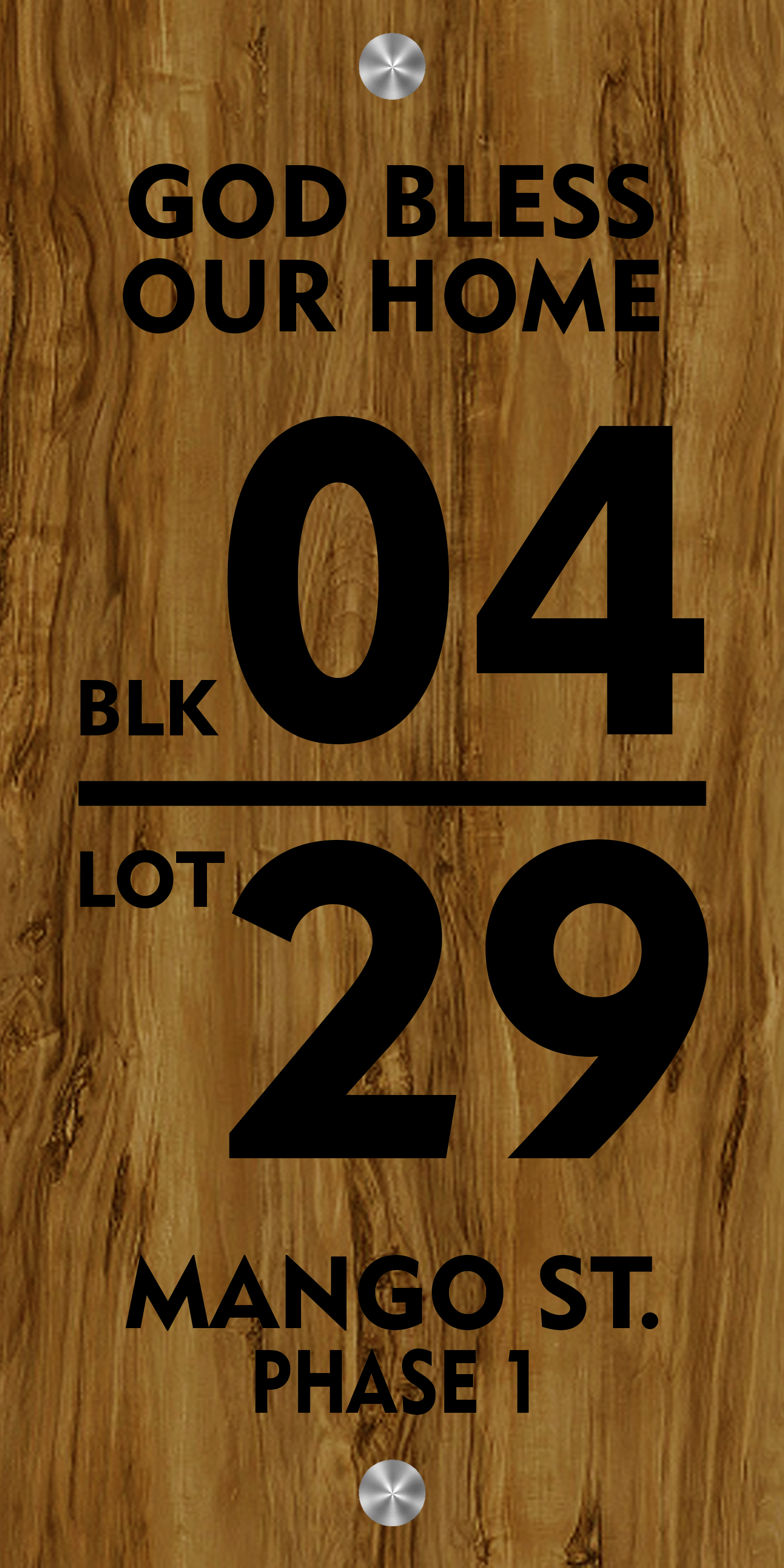 House Address Plate (Design D) ZEE Bros. DigiPrint | Lazada PH