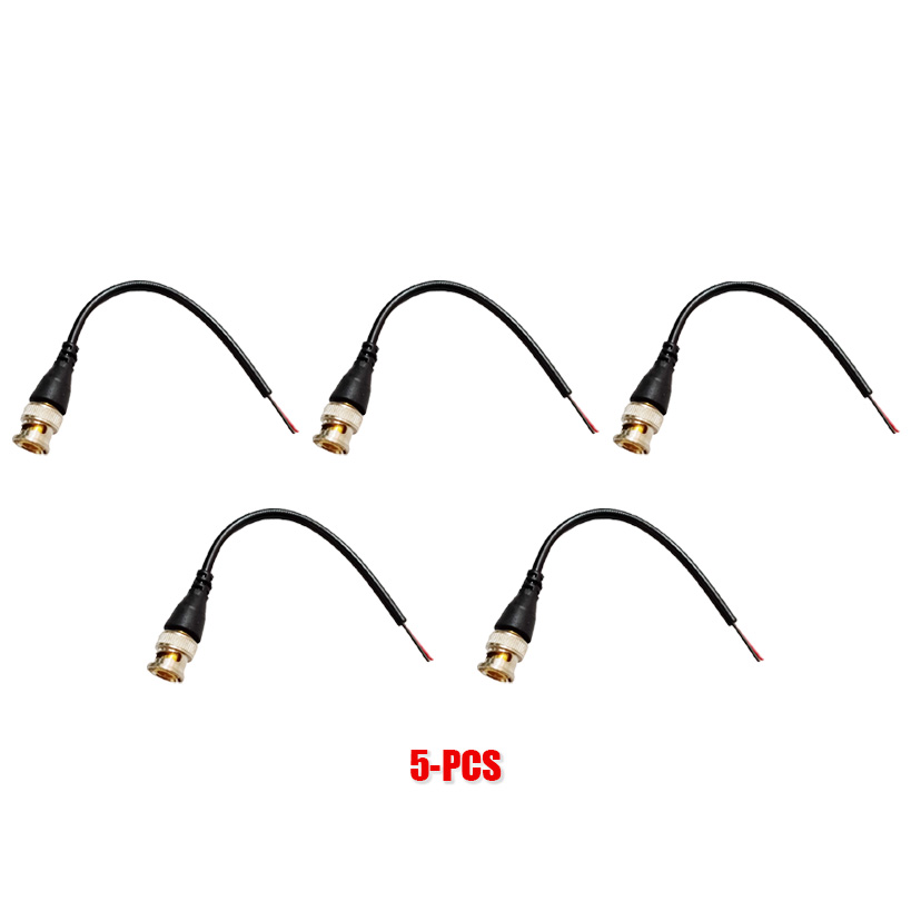 PC FIRST BNC MALE PLUG CONNECTOR, GOLD PLATED with 10cm PIGTAIL OPEN ...
