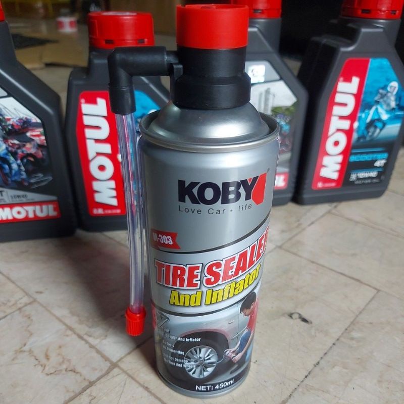 KOBY Tire Sealer and Inflator 450ml | Lazada PH