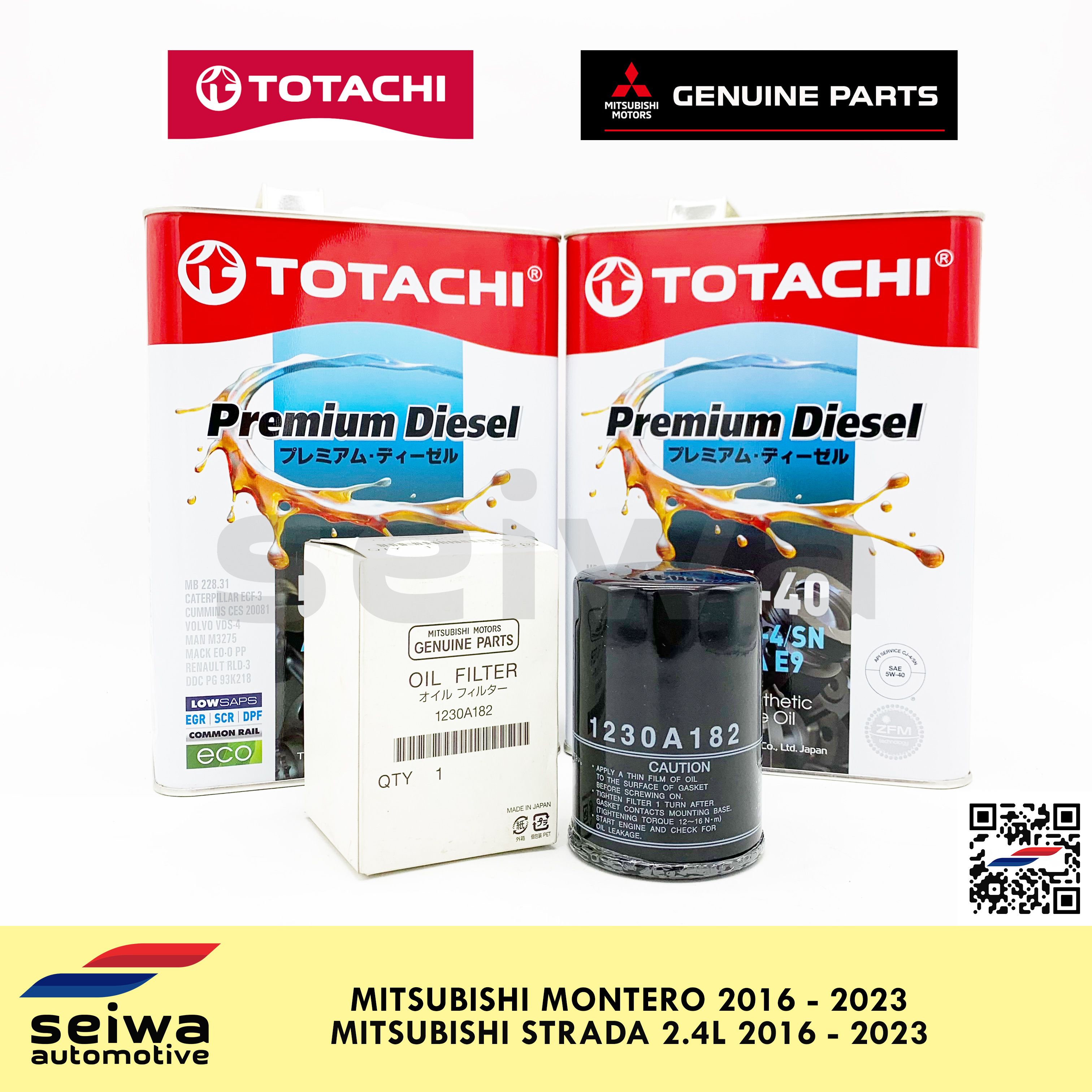 [2016 - 2023 GEN3 / GEN3.5] Mitsubishi Montero Change Oil Package ...
