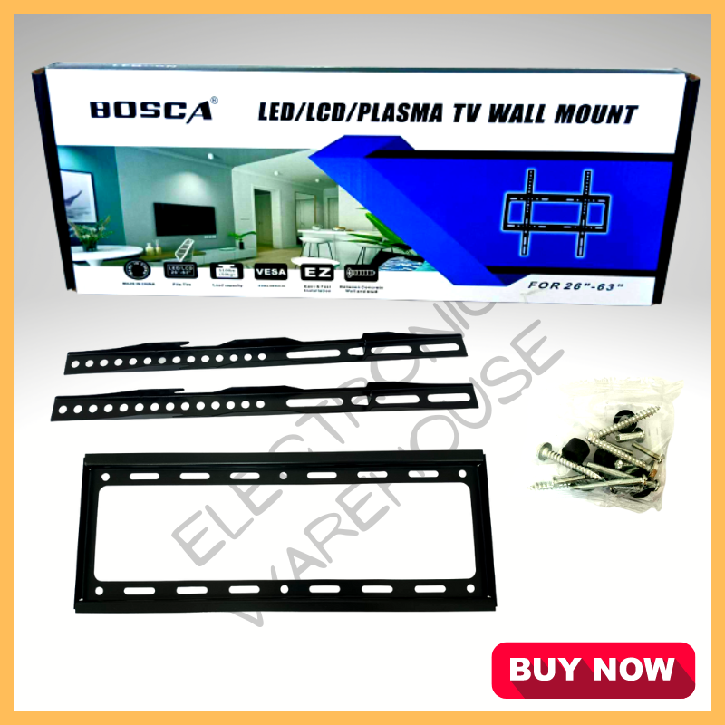 BOSCA LED/LCD/PLASMA TV Wall Mount Bracket Suitable for 26" - 63" | Lazada PH