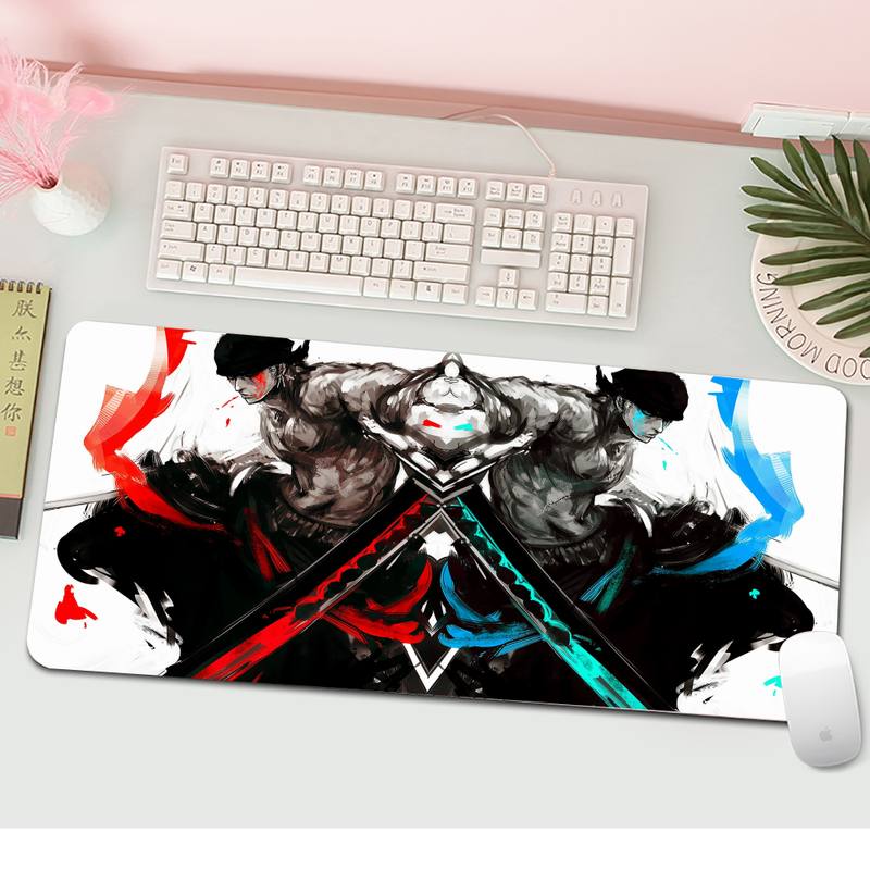One Piece Zoro Roronoa Locking Edge Mouse Pad Game Gaming Mousepad XL ...