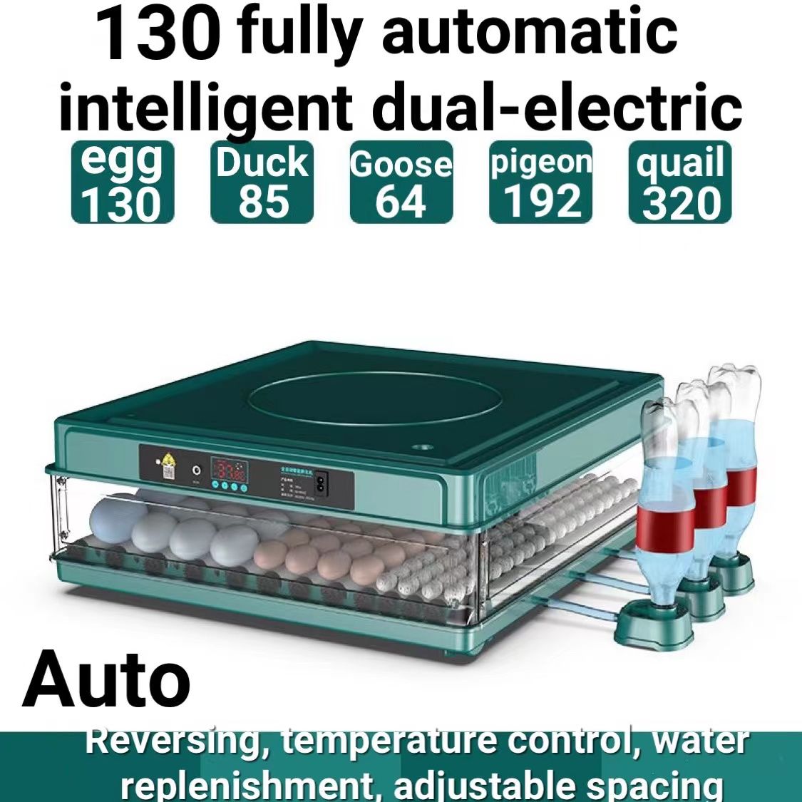 【Local Ready stock】12/16/30/36/48/56 Eggs Incubator Automatic Digital ...