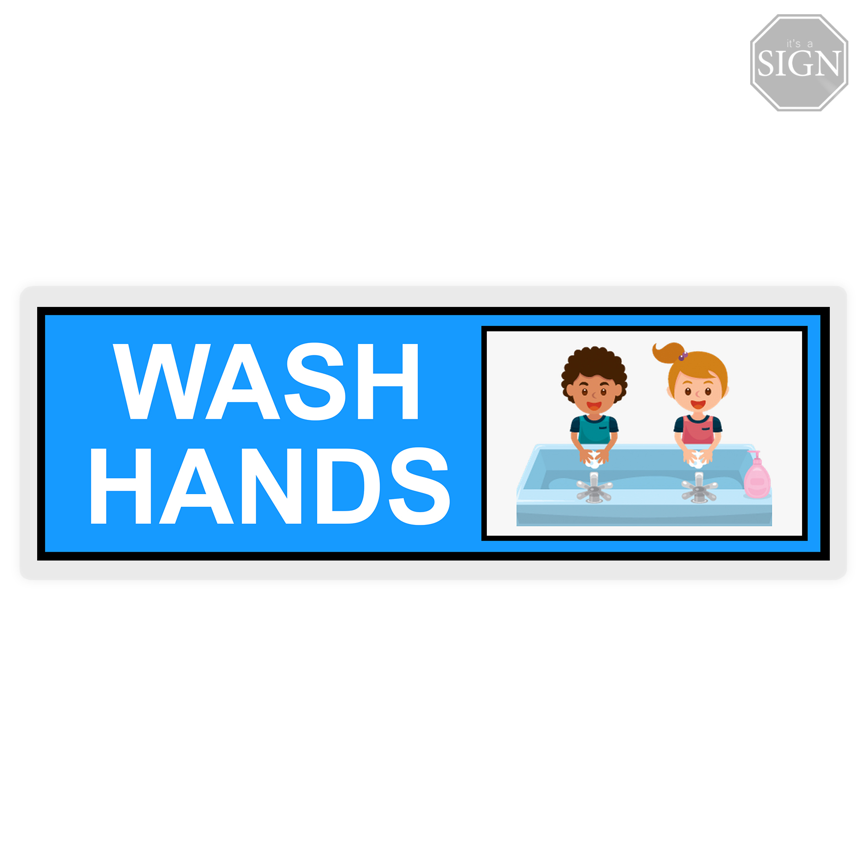 Wash Hand Clean Sign - Laminated Signage - 4 x 11 inches | Lazada PH