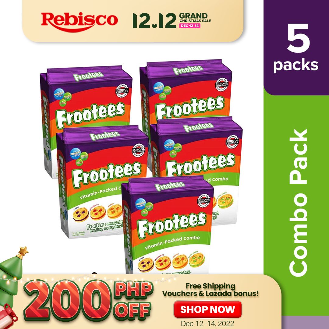 Frootees Combo Cookie Sandwich 32g x 10pcs (Set of 5) | Lazada PH