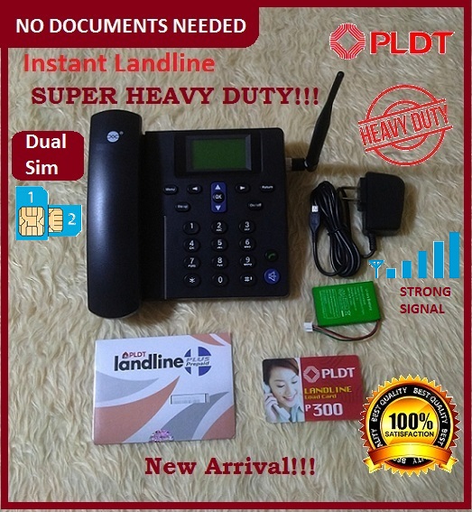 PLDT Landline Prepaid Sim + Compatible Dual Sim Heavy Duty Wireless Phone + Load | Lazada PH