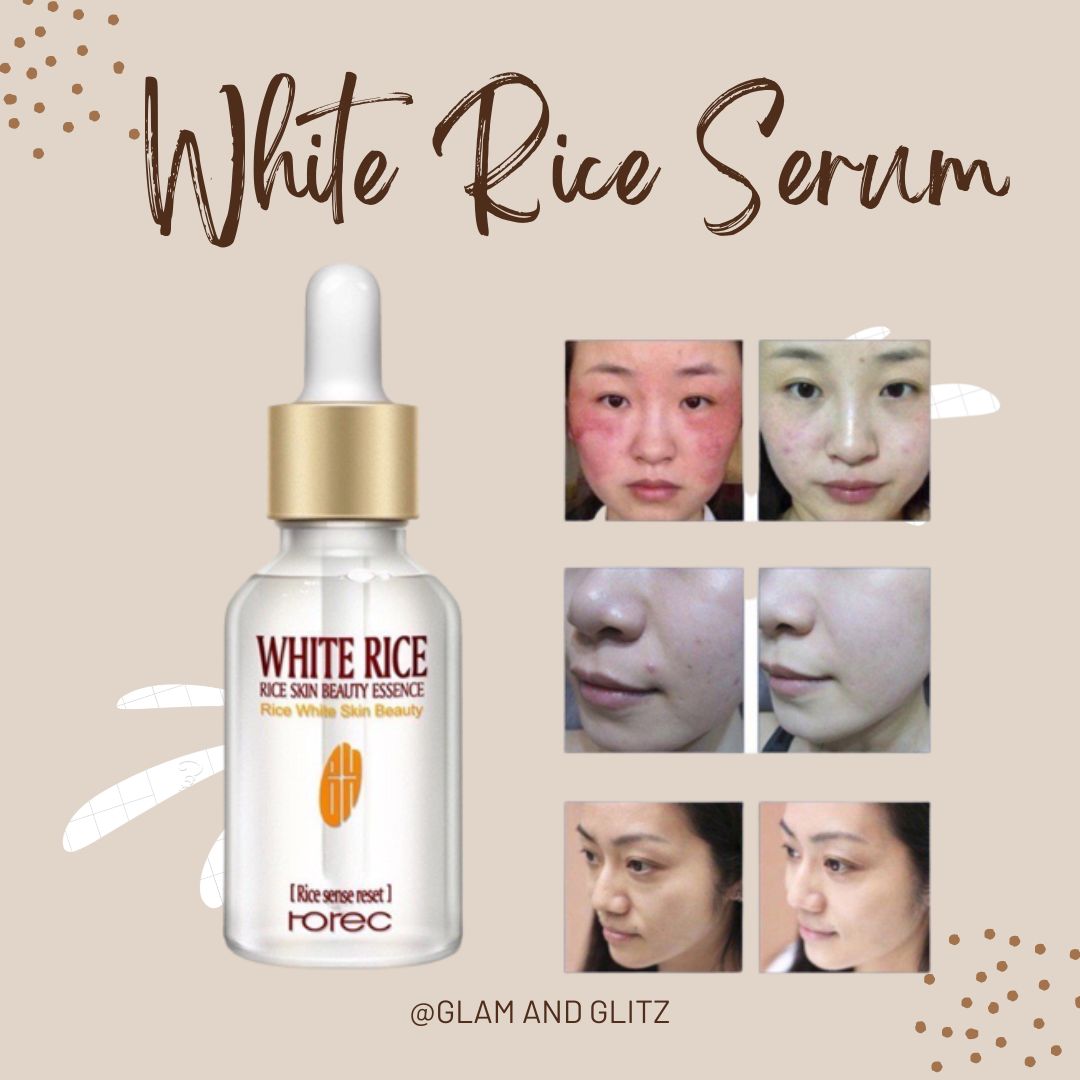 Authentic White Rice Serum Skin Whitening Brightening Serum Pore ...
