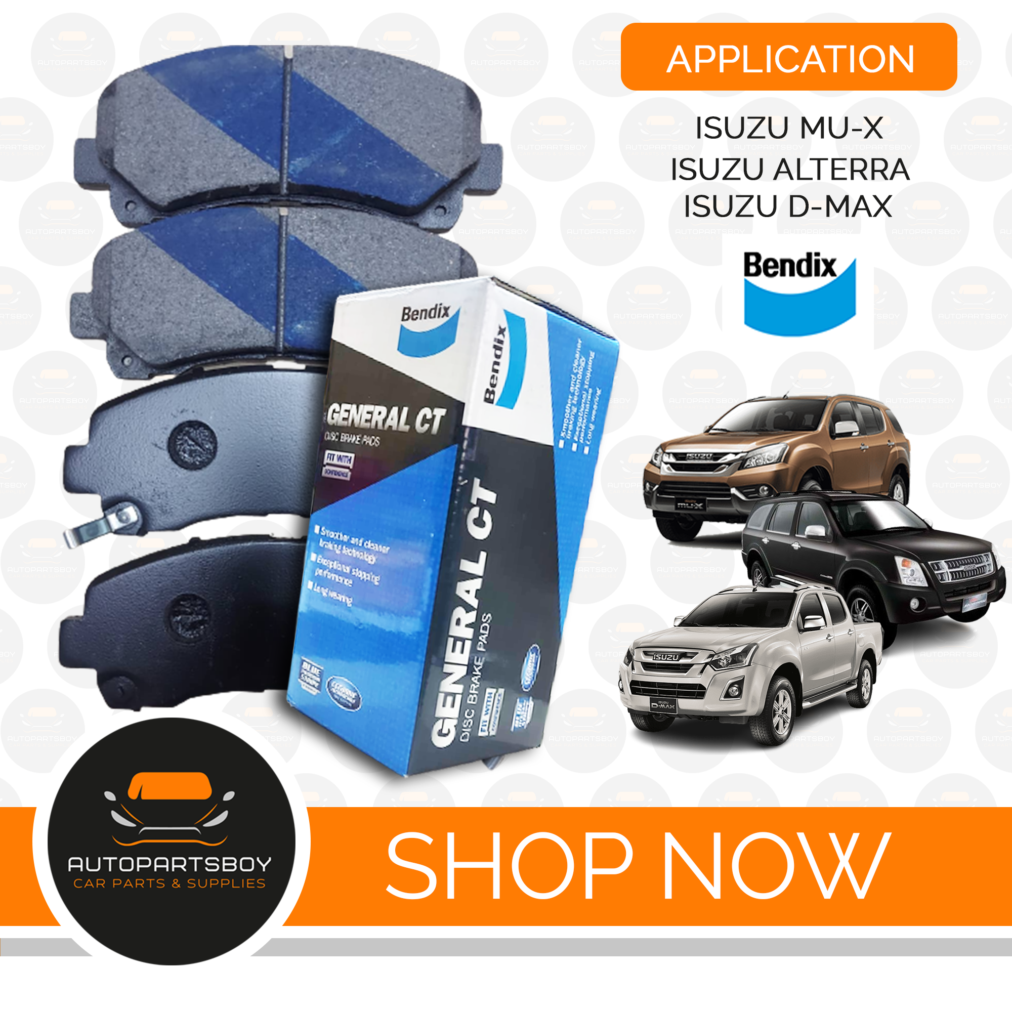 BENDIX BRAKE PAD FOR ISUZU MU-X | MUX ISUZU ALTERRA 07-15 | ISUZU D-MAX | DMAX 07-15 ...