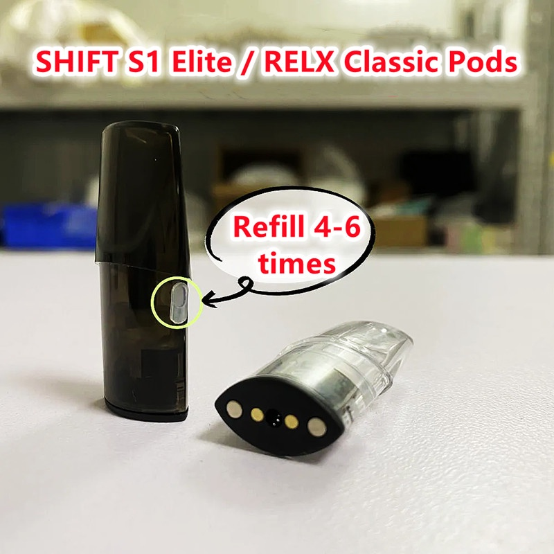 Relx Infinity/Essential/Classic/SHIFT S1/Y00Z Pod Refillable Empty ...