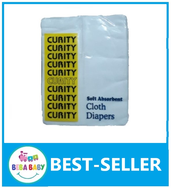 1/2 Dozen Curity Cloth Diapers/ Gauze Type Lampin Baby Infant Needs ...