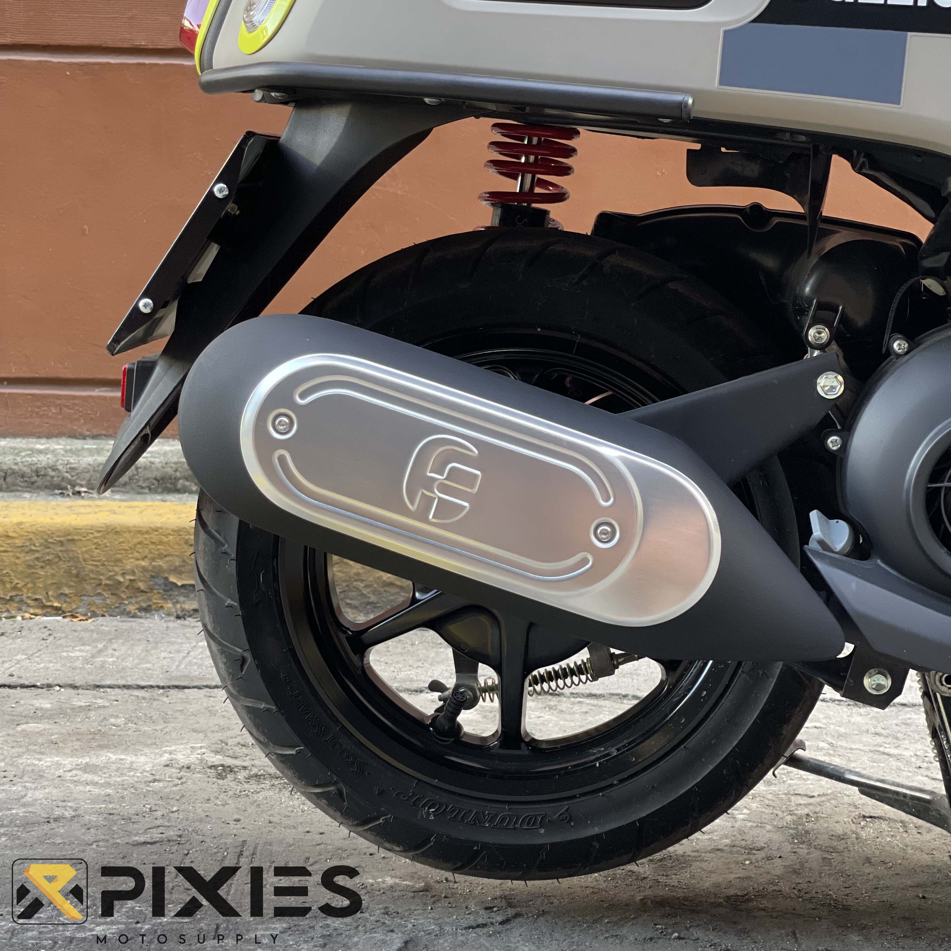 BKFE4718M3SV YAMAHA GENUINE ACCESSORIES FAZZIO 125 MUFFLER PIPE COVER ...