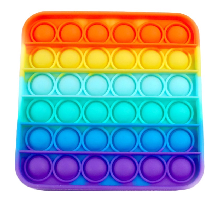 KiKi Pop It Pop Its Rainbow Pop Fidget Toys Push Pop Bubble Fidget ...