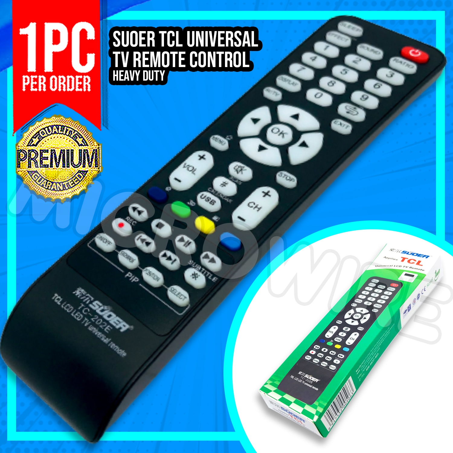 Suoer TCL Universal TV Remote Control Heavy Duty | Lazada PH