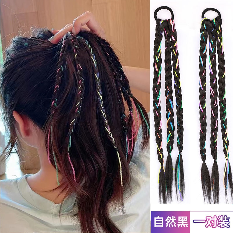 Wig color boxing rope natural plait fishbone ponytail bind type former ...