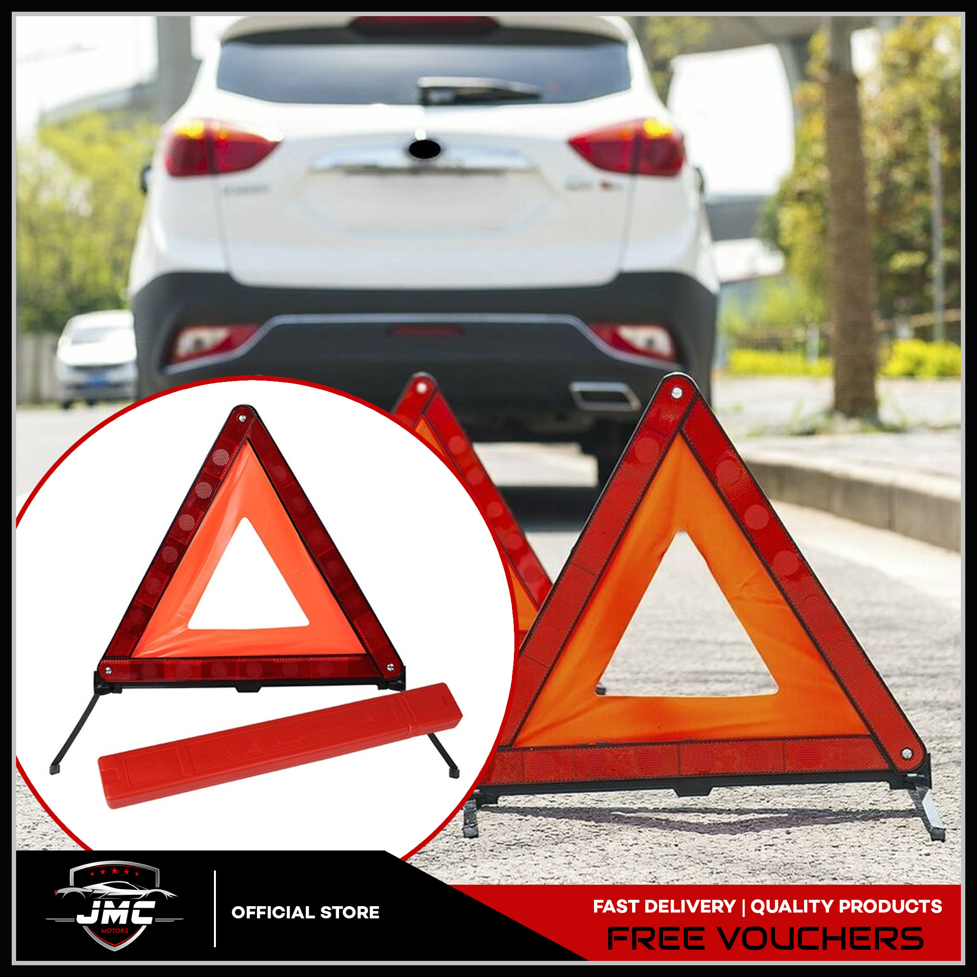 JMC Warehouse Car Early Warning Device Signage Reflective Triangle Car ...