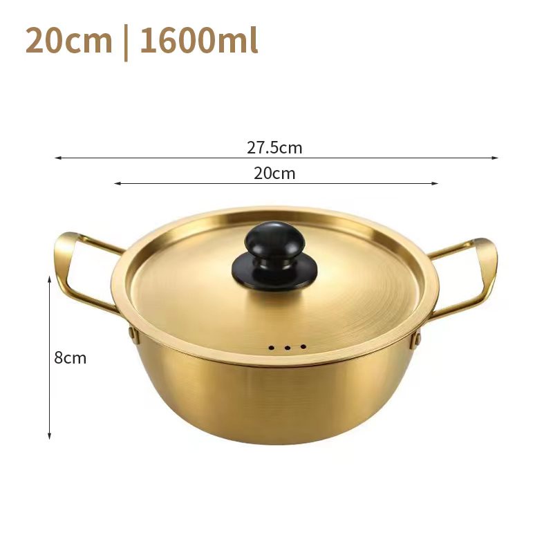korean Ramen Pot Stainless Steel Instant Noodle Pot Induction Cooker ...