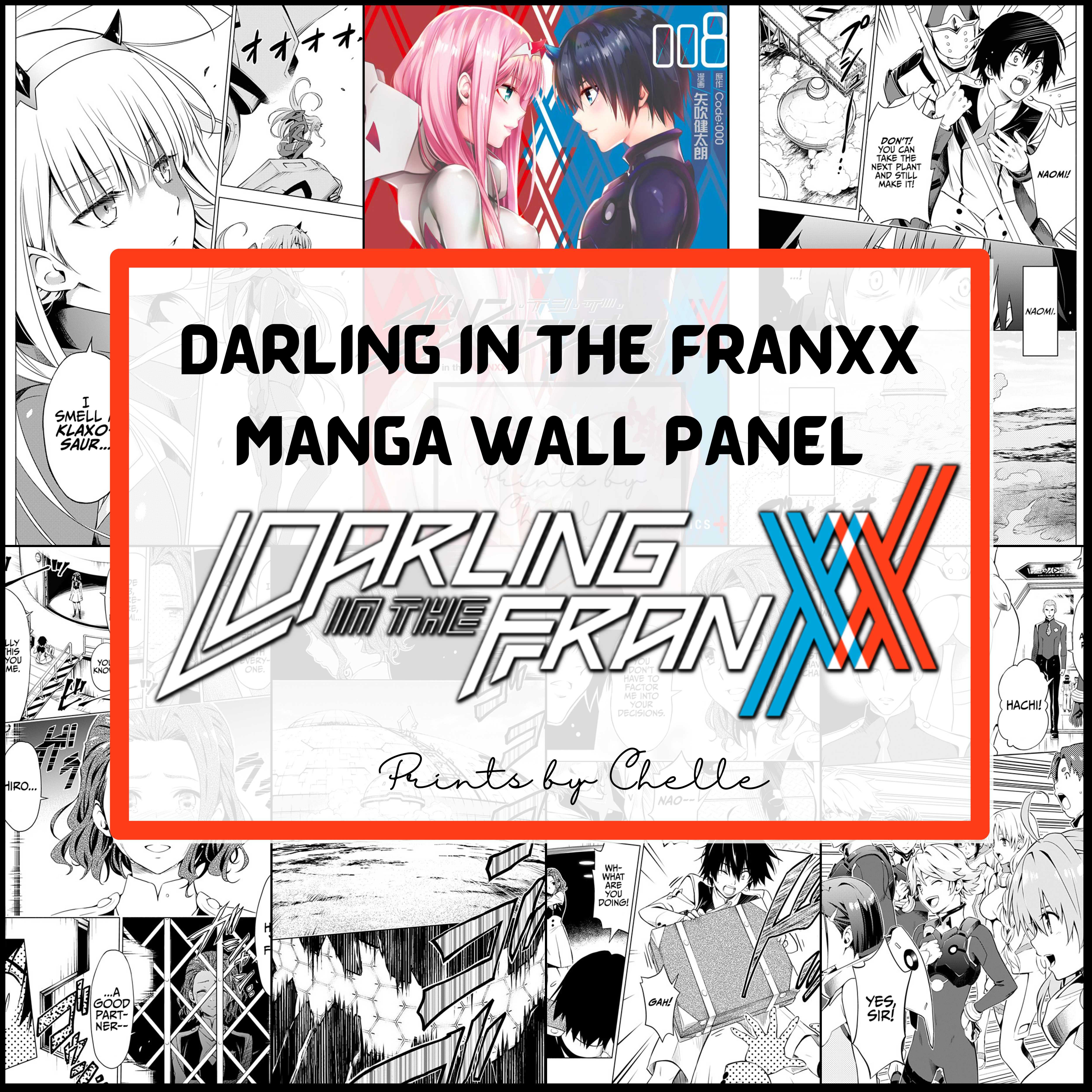 [PRINTS BY CHELLE] DARLING IN THE FRANXX Anime Manga Panel Wall Decor ...