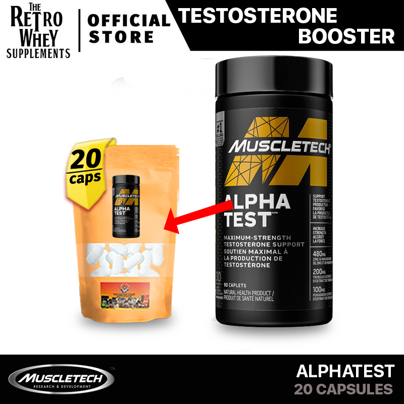 Muscletech Alphatest 20 Capsules - The Retro Whey Supplements | Lazada PH