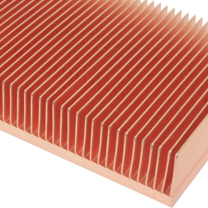 Pure Copper Heatsink 100X50X15mm Skiving Fin Heat Sink Radiator for ...