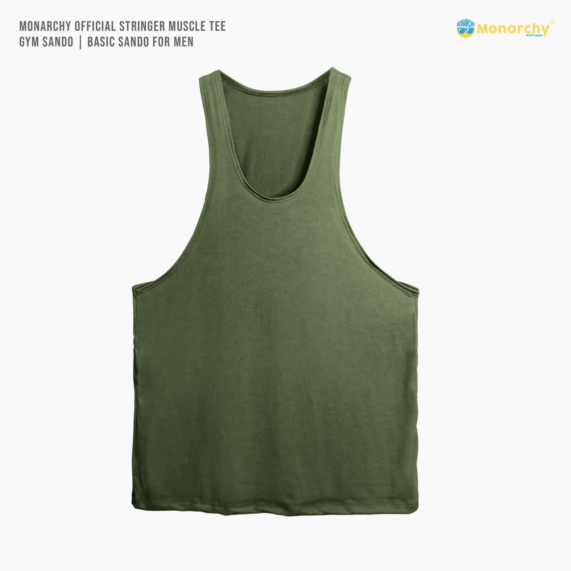 Monarchy Official Stringer Muscle Tee I Gym Sando | Basic Muscle Tee ...