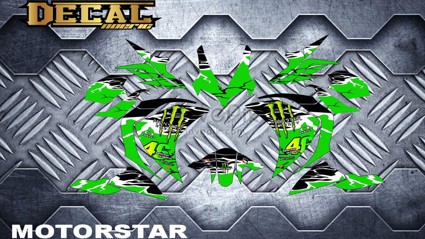 MOTORSTAR Z200S STICKER FULL BODY DECALS, MONSTER ENERGY, 045 | Lazada PH