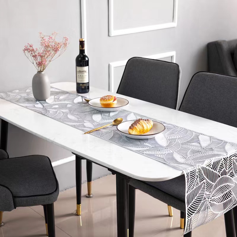 6 seaters table runners leaf design excellent quality | Lazada PH