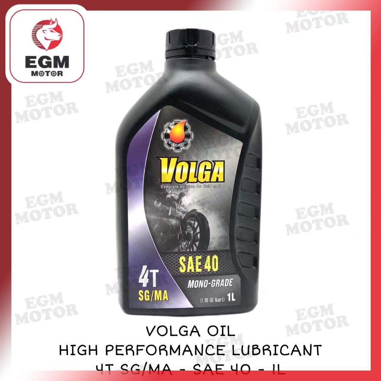 [EGM MOTORCYCLE] VOLGA OIL HIGH PERFORMANCE LUBRICANTS 4T SG/MA SAE40 ...