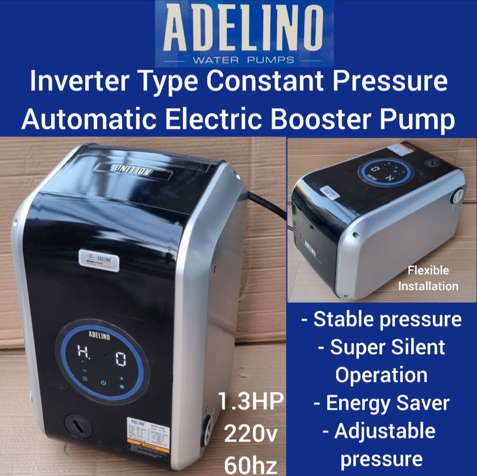 ADELINO Inverter Type Constant Pressure Automatic Electric Booster Pump ...
