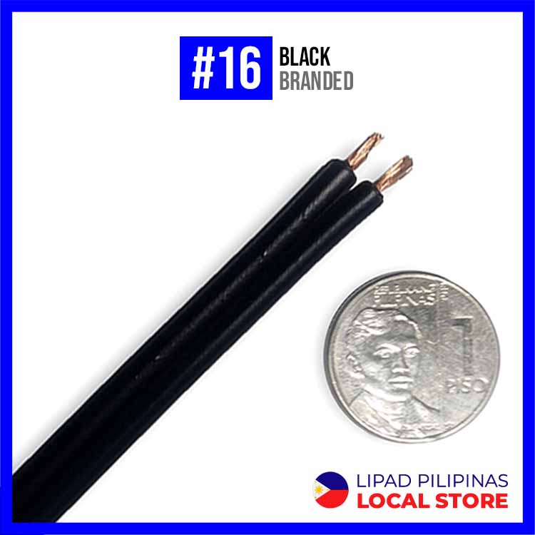 Extension Wire #16 #18 Sold Per Meter Flat Cord AWG Flatcord Electrical ...