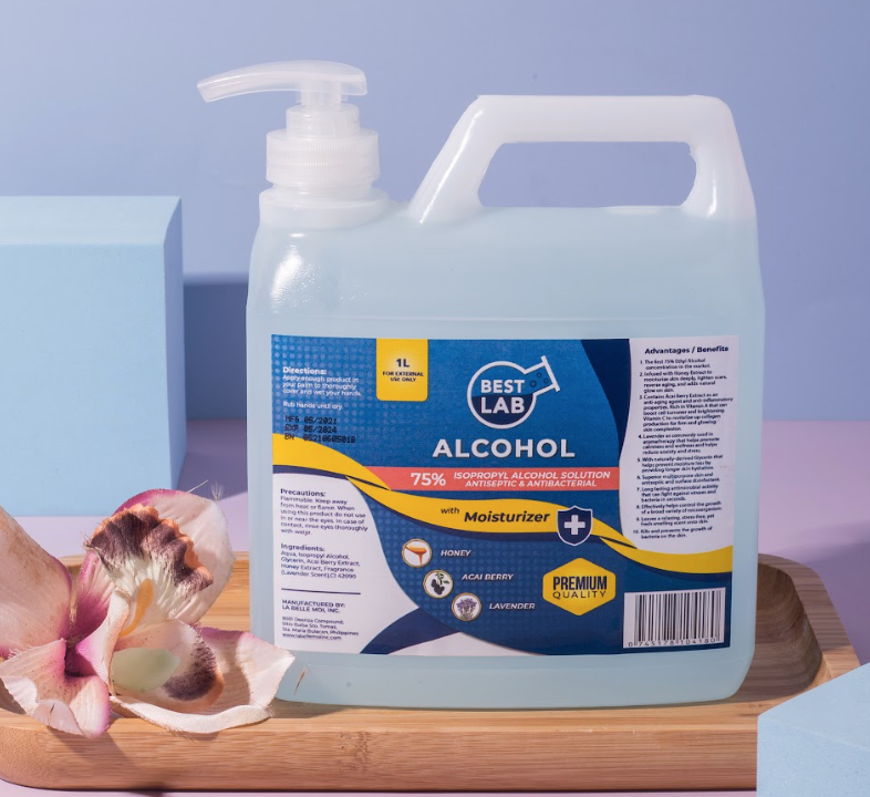 BestLab 75% Isopropyl Alcohol Premium with Honey, Lavender and Acai ...