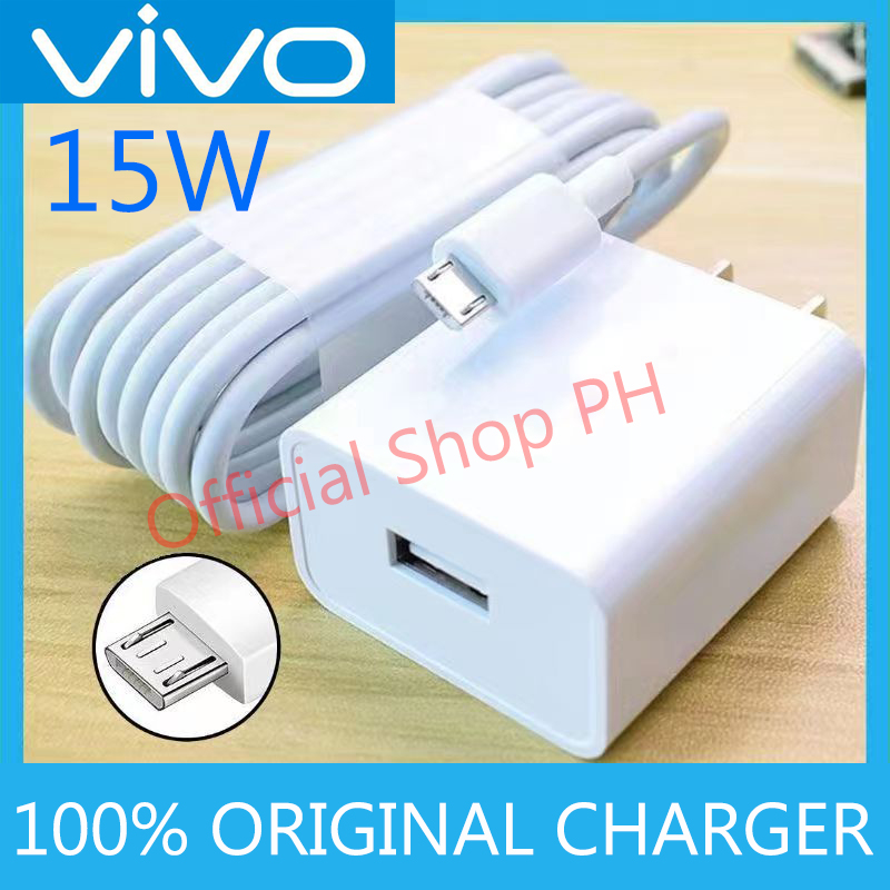 100% Original Fast Charger VIVO Charger Super Fast Charger 15W Micro ...