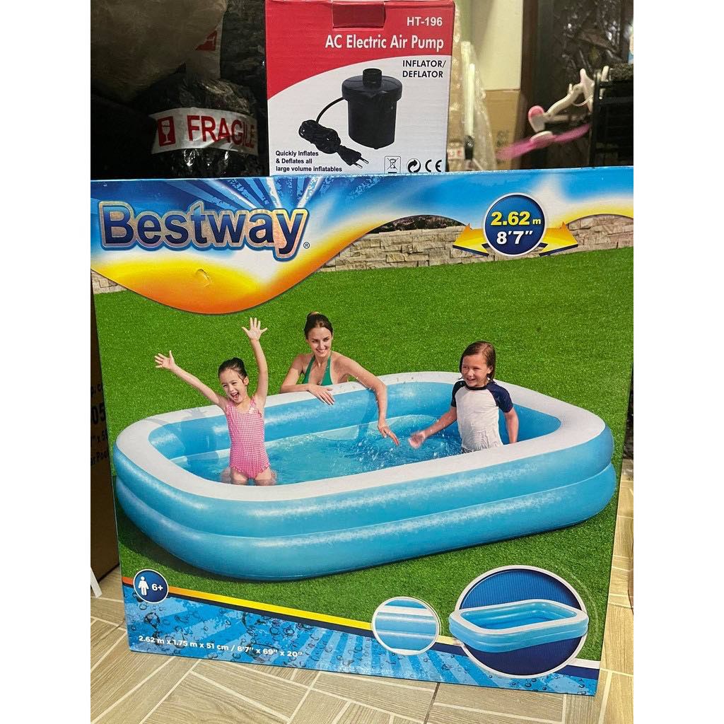 Inflatable swimming pool BESTWAY LARGE (10 ft) MEDIUM (8 ft) | Lazada PH