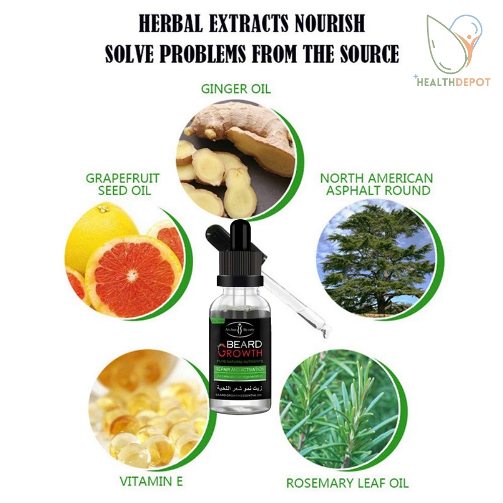 Pampatubo ng Balbas for Men Beard Growth Premium Organic EFFECTIVE ...