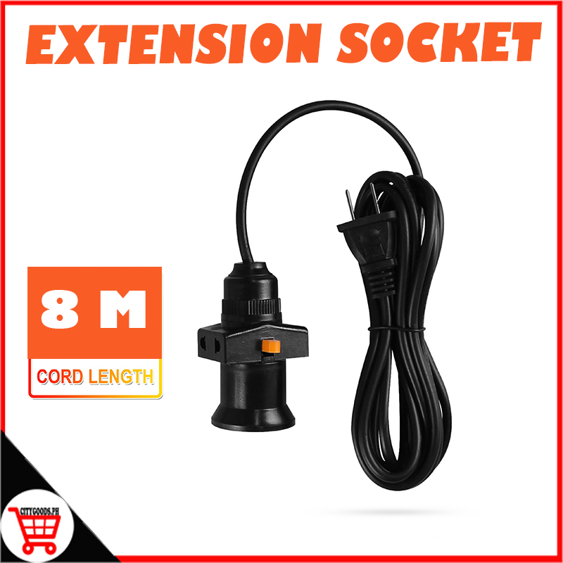 City Goods 8/5 Meter Lamp Socket Extension/Lamp Bulb Port General ...