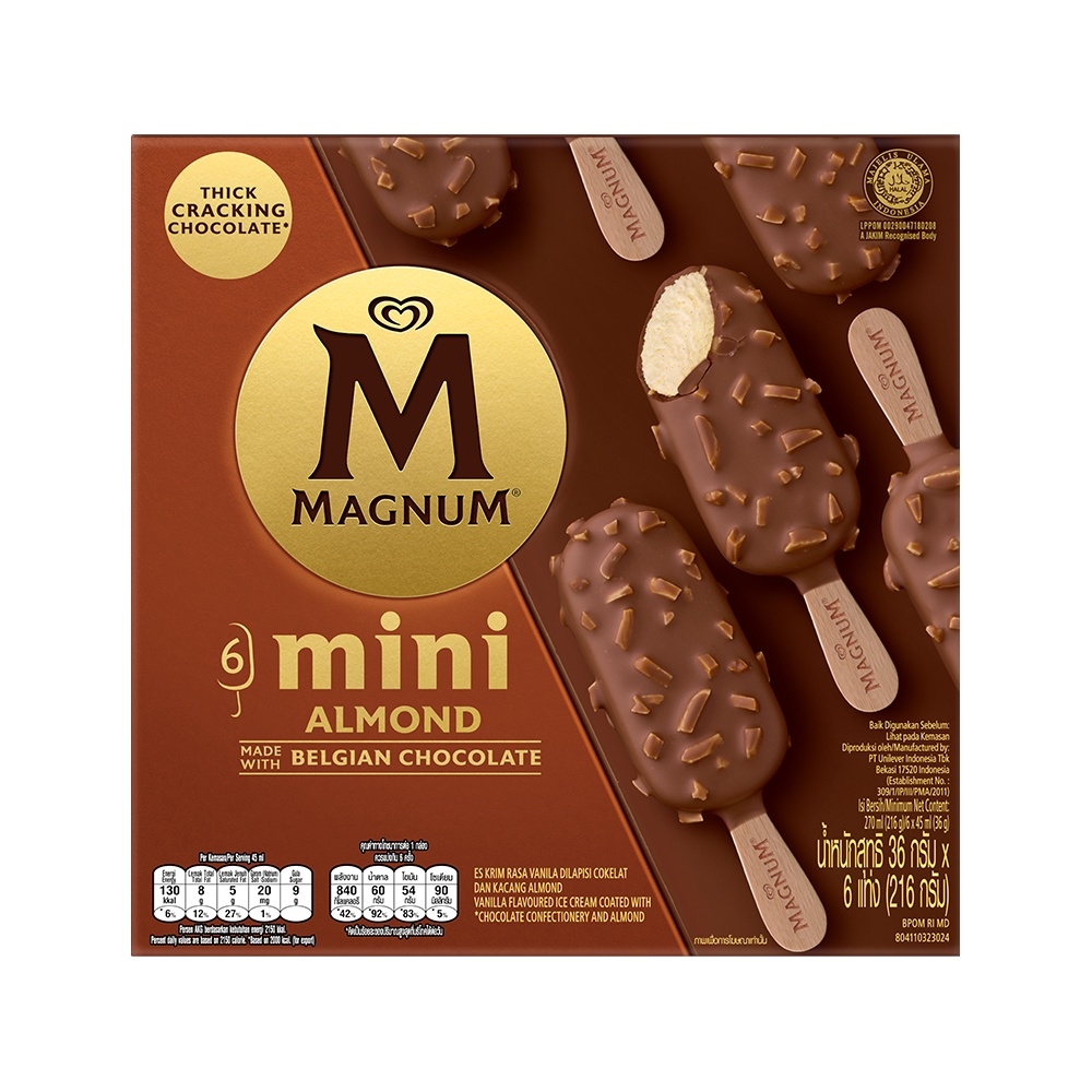 Magnum Minis Box of 6 Almond Ice Cream 【On sale] | Lazada PH