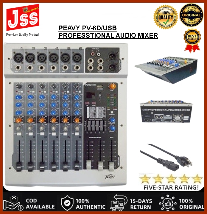 PEAVY JSS PV-6D/USB PROFESSTIONAL AUDIO MIXER (ORIGINAL) | Lazada PH