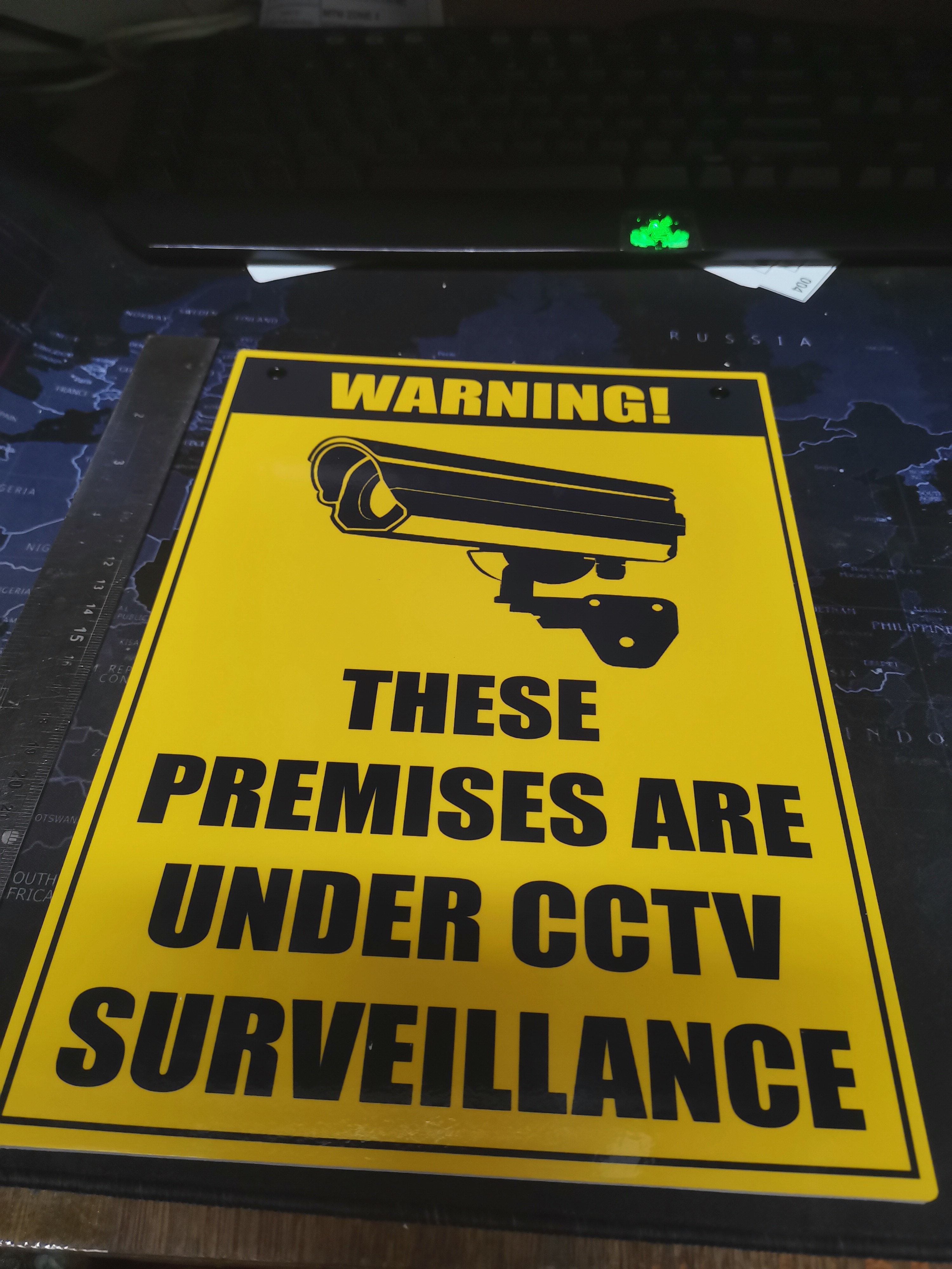 WARNING CCTV SIGNAGE A4 SIZE VERTICAL | Lazada PH