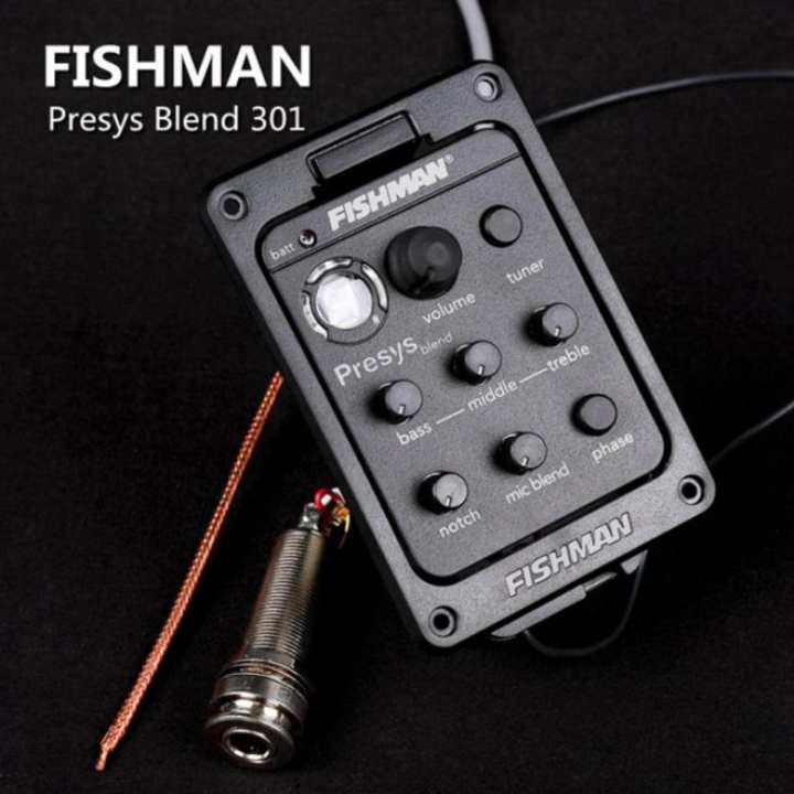 FISHMAN Presys Blend 301 Mic Blend Dual Model Guitar Preamp EQ Tuner Piezo Pickup Beat | Lazada PH