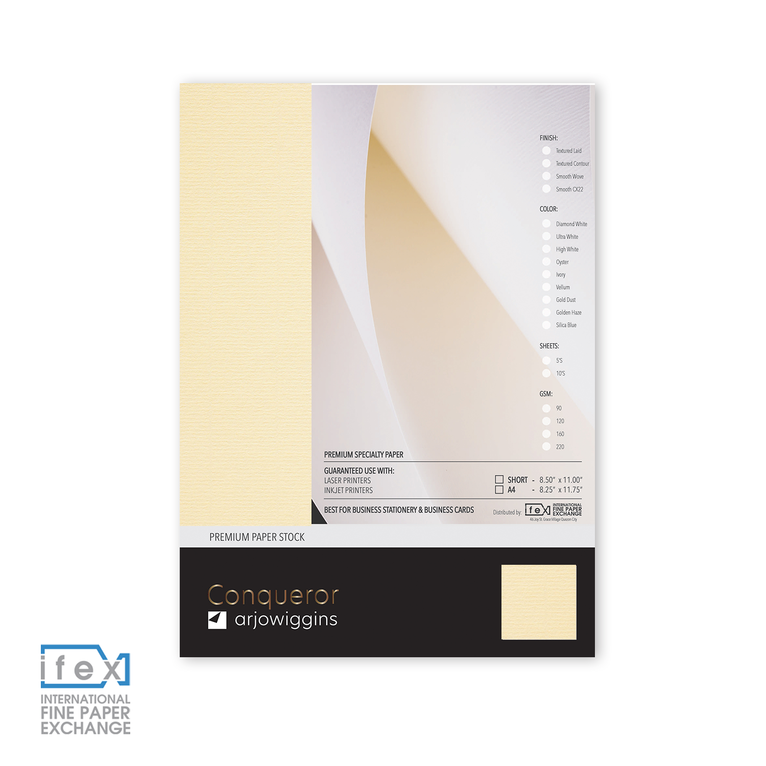 Conqueror Texture Laid 90G 8.5 x 11 (10sh) | Lazada PH