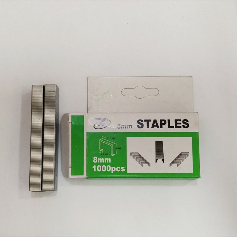 Staple wire gun tacker 8mm ( 1000pcs.) | Lazada PH