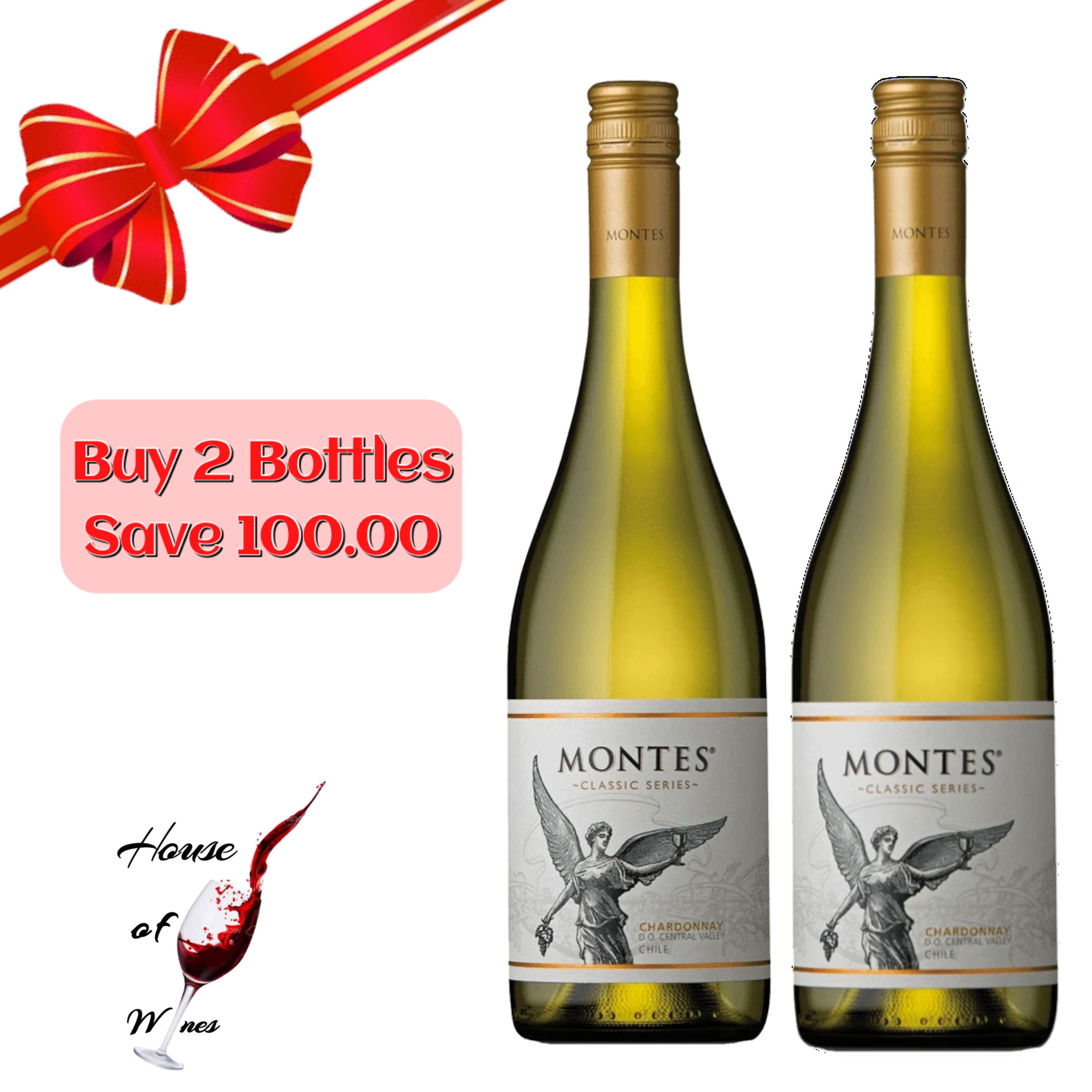 Montes - Classic Series - Chardonnay | Chilean White Wine | 750ml each ...